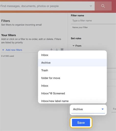 How To Use Rules In AOL To Filter Emails Clean Email