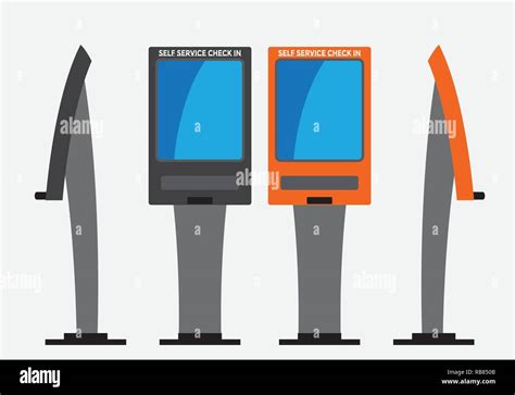 Self Check Machine Vector And Illustration Stock Vector Image And Art Alamy