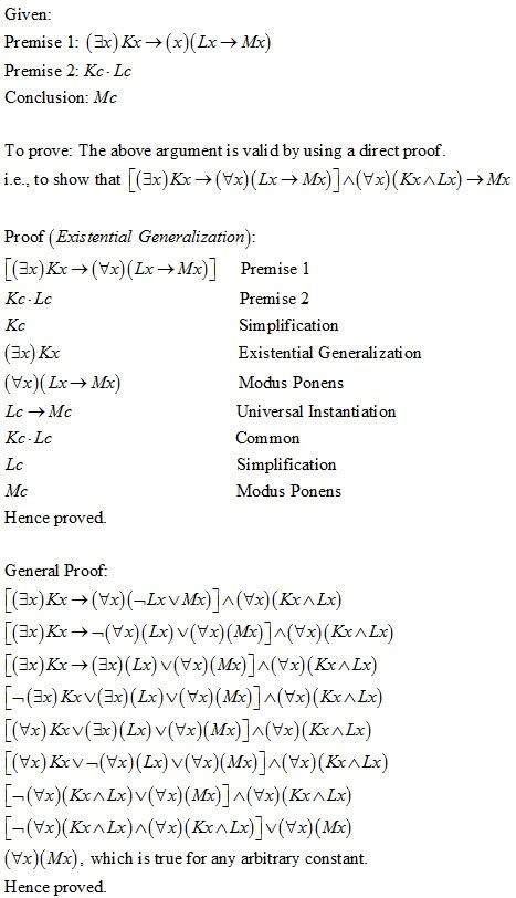 Solved Proof By Natural Deduction Predicate Logic Use A Direct