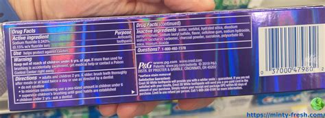 Crest Toothpaste Ingredients Detailed List Exposed