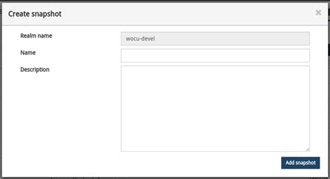 Snapshots — Wocu Monitoring 607 Documentation