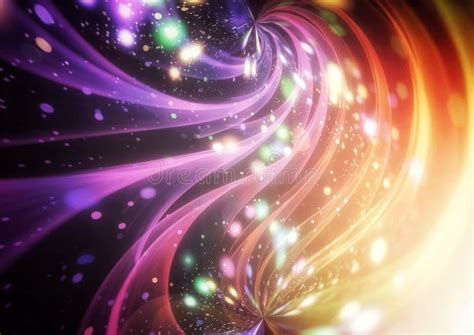 Abstract Light Swirl Digitally Generated Background Stock Illustration Illustration Of Sparkle