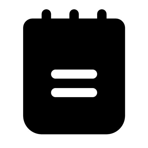 Notepad Fill Vector Svg Icon Svg Repo