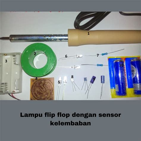 Lampu Flip Flop Dengan Sensor Kelembaban Algorista
