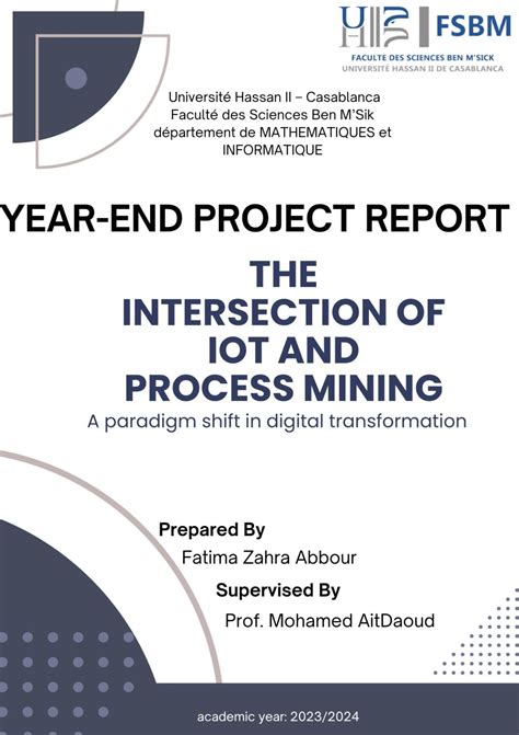 Fatima Zahra Abbour On Linkedin Iot Processmining Projectcompletion
