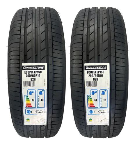 Kit 2 Pneus 20560r16 92h Bridgestone Ecopia Ep150 H Parcelamento Sem Juros