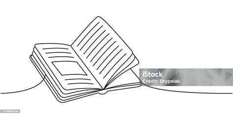 책을 펼치고 학용품 한 줄로 연속 그리기 학교 연속 한 줄 그림으로 돌아갑니다 벡터 미니멀리스트 선형 그림입니다 연속성에 대한 스톡 벡터 아트 및 기타 이미지 Istock