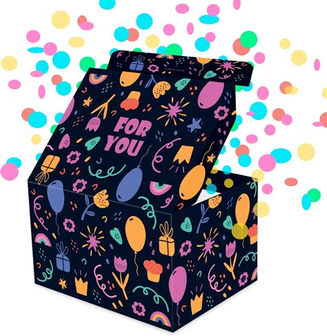 Fettipop T Box Diy T Box Exploding Confetti Rainbow Flowers 7 1x5 5x4 3