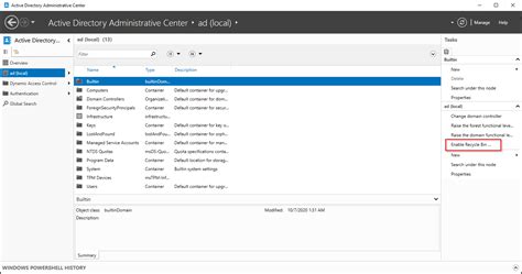 Active Directory Recycle Bin Enable Manage And Optimize