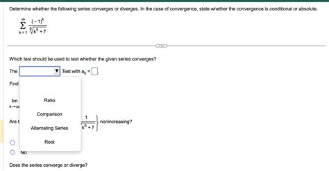 Determine Whether The Following Series Converges Or