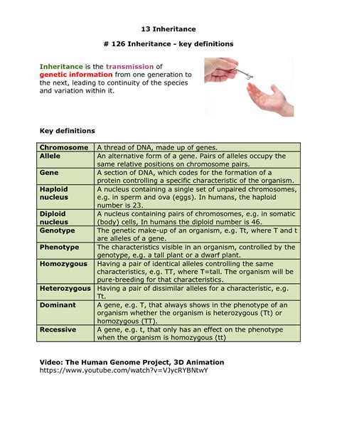SOLUTION Inheritance Biology Notes Igcse Studypool