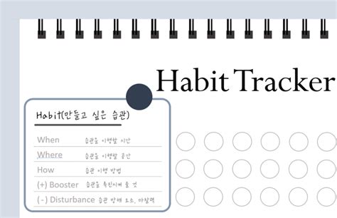 굿노트 습관 기록 해빗트래커 속지 8종 무료 다운 네이버 블로그