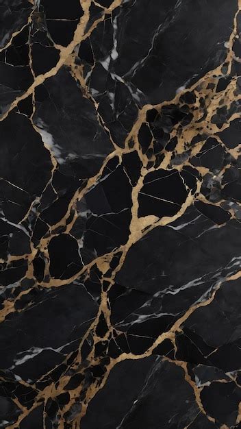 Premium Ai Image Natural Blackgray Marble Texture Patternmarble