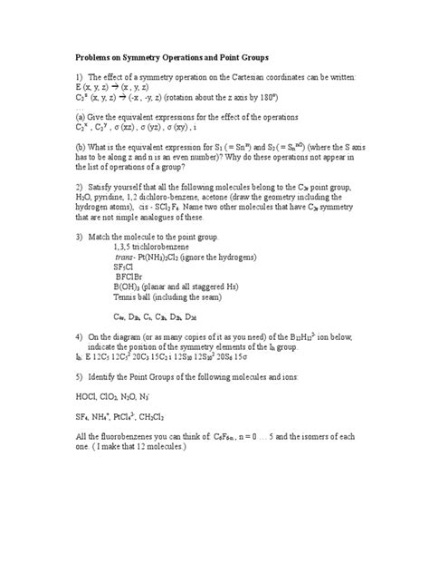 Questions On Symmetry 1 Pdf