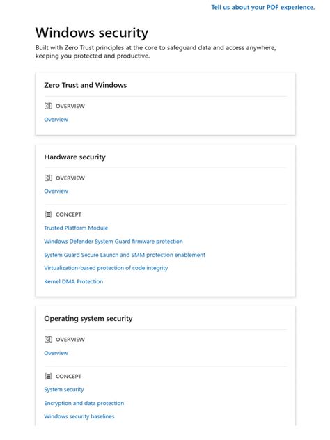 Windows Security Microsoft Learn Pdf