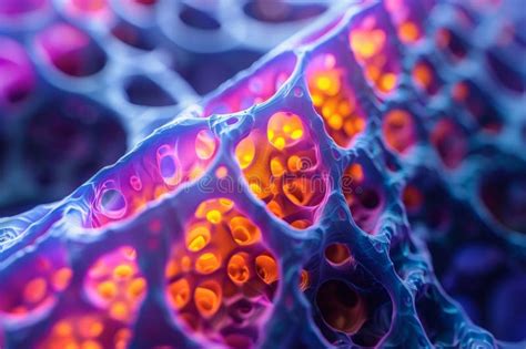 Cells Cellular Matrix Biological Abstract Background Stock Image