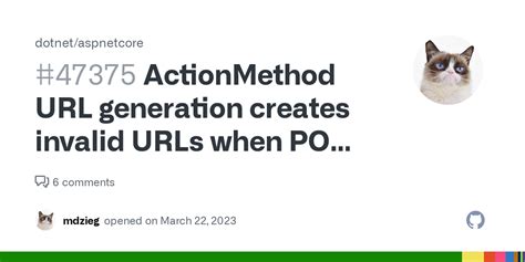 actionmethod url generation creates invalid urls when post action has a