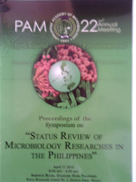 Status Review Of Microbiology Researches In The Philippines Psm