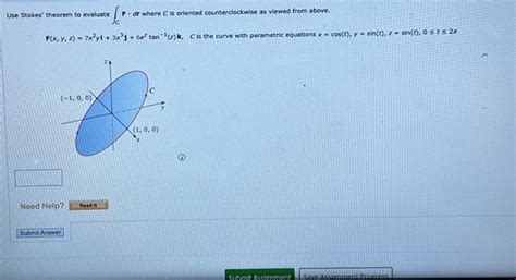 Solved Use Stokes Theorem To Evaluate ∫cf Dr Where C Is