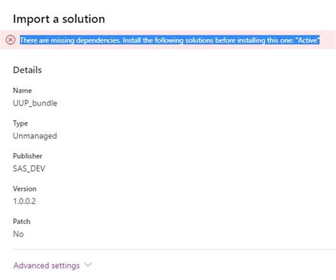 Dynamics Solution Error Components Are Missing Import The Managed Solution With These