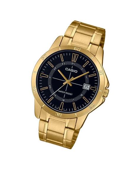 Casio Unisexs Watches Mtp V004g 1cudf Gold Th E Tax