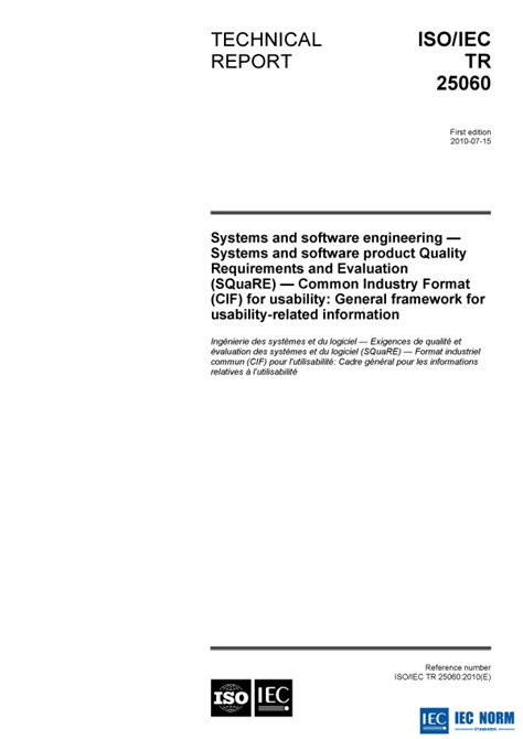 ISO IEC TR PDF IEC Norm Store