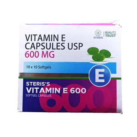 Tocopheryl Acetate Ip 600mg At ₹ 99 Stripe Vitamin E Soft Capsule In Jaipur Id 2854871948512