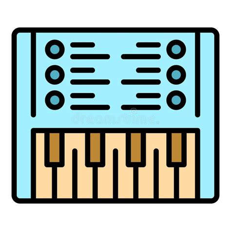 Piano Synthesizer Icon Vector Flat Stock Vector Illustration Of