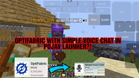 Optifabric With Simplevoice Chat In Pojav Launcher Youtube