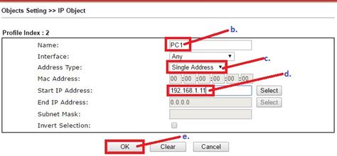 Configuring Vigor Router Firewall Using Objects To Allow RDP Access From One Source IP Address