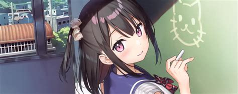 Обои обои аниме школьница милая школьной формы 1920x768 Обложка для Vk от Jorik картинки на