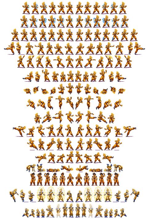 Dragon Ball Z Hyper Dimension Goku Sprites