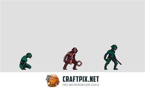 Goblin Character Pixel Art For Platformer By Free Game Assets Gui Sprite Tilesets