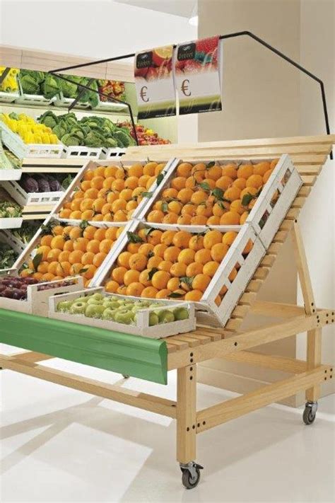 Assortment Of Fruits And Vegetables Display In A Grocery Store