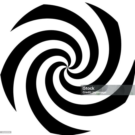 추상적인 흑백 나선형 착시 현상 회오리바람에 대한 스톡 벡터 아트 및 기타 이미지 회오리바람 흰색 0명 Istock