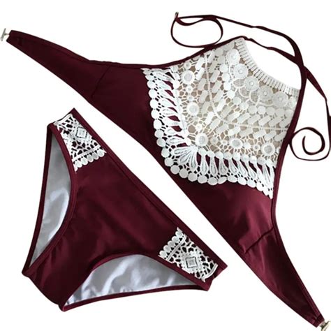 Womail Bandage Swimsuit Brazilian Sexy Women Push Up Padded Bra Bikini