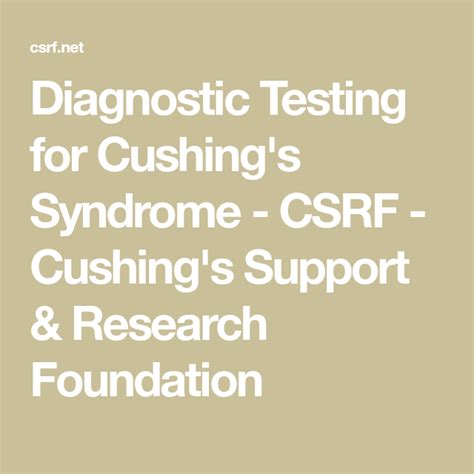 Pin On Cushings Syndrome