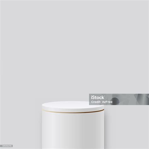 프리젠 테이션을위한 흰색과 금색 연단이있는 추상적 인 배경 벡터 강단에 대한 스톡 벡터 아트 및 기타 이미지 강단 0명 3차원 형태 Istock