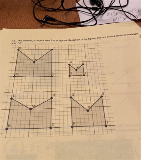 [answered] k 15 the following image shows four polygons select all of