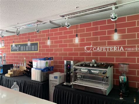 행사장 커피머신단기렌탈 오픈식 커피머신 씨메03 1그룹 패키지 Lh충북센터 카페테리아 임대설치건 판테온커피 판테온커피