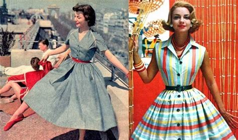 بالصور أزياء الخمسينات والستينات تتصدر عالم الموضة