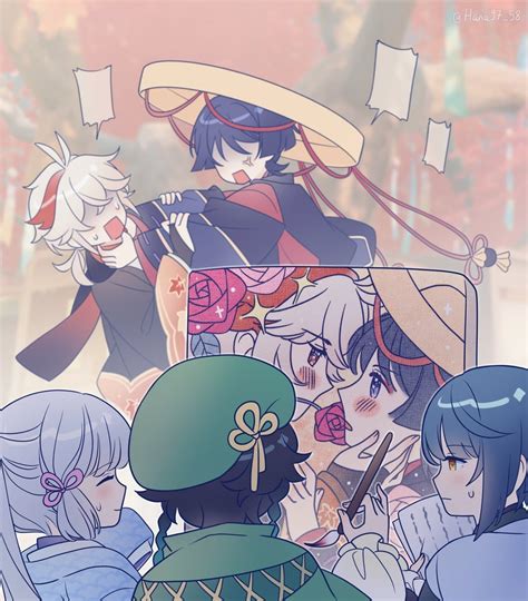 Scaramouche Venti Kamisato Ayaka Kaedehara Kazuha Xingqiu And More Genshin Impact Drawn