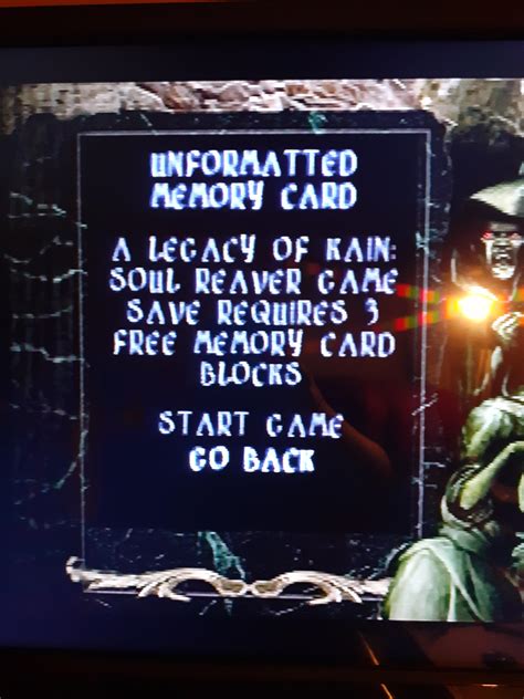 So I Recently Bought A Third Party Memory Card Off Of Amazon But When I Tried To Play Legacy Of