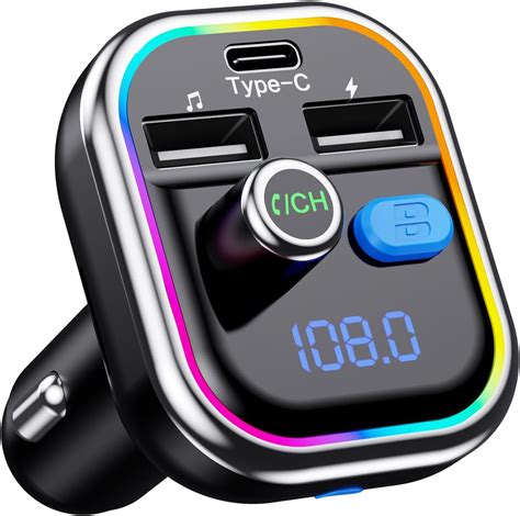 Amazon Com LAIMICAERIN Bluetooth Adapter For Car FM Transmitter