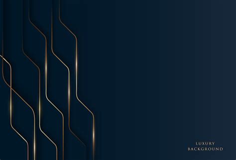 고급다크 블루 겹쳐진 배경과 반짝이는 황금색 라인 추상 형상 템플릿입니다 광고 포스터 템플릿 비즈니스 프레젠테이션에 사용할 수 있습니다 고급스럽고 우아한 디자인 0명에 대한