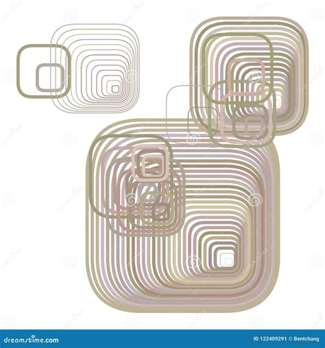 Shape Of Rounded Rectangle Abstract Geometric Background Pattern Design Style Concept