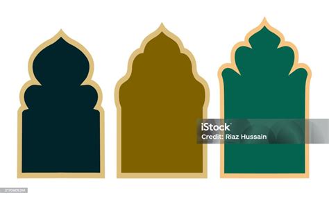 라마단 카림 에 대 한 흰색 배경에 이슬람 스타일의 창문과 아치의 다양한 색상의 벡터 일러스트 레이 션 Eid Ul Fitr에 대한 스톡 벡터 아트 및 기타 이미지 Istock