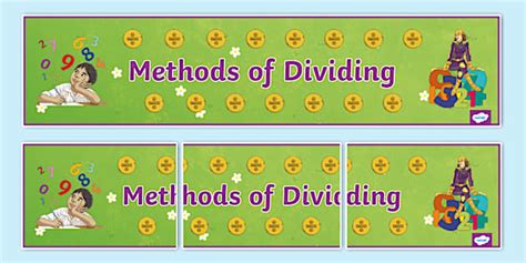 👉 Methods Of Dividing Display Banner Teacher Made