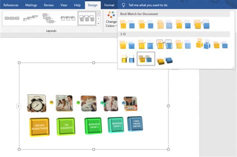 √ Cara Membuat Flowchart Di Word Dengan Smartart