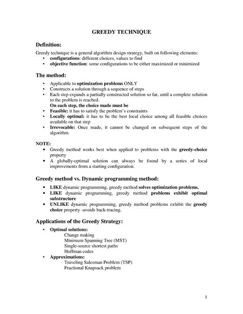 07 Greedy Huffman Code Greedy Technique Definition Greedy Technique